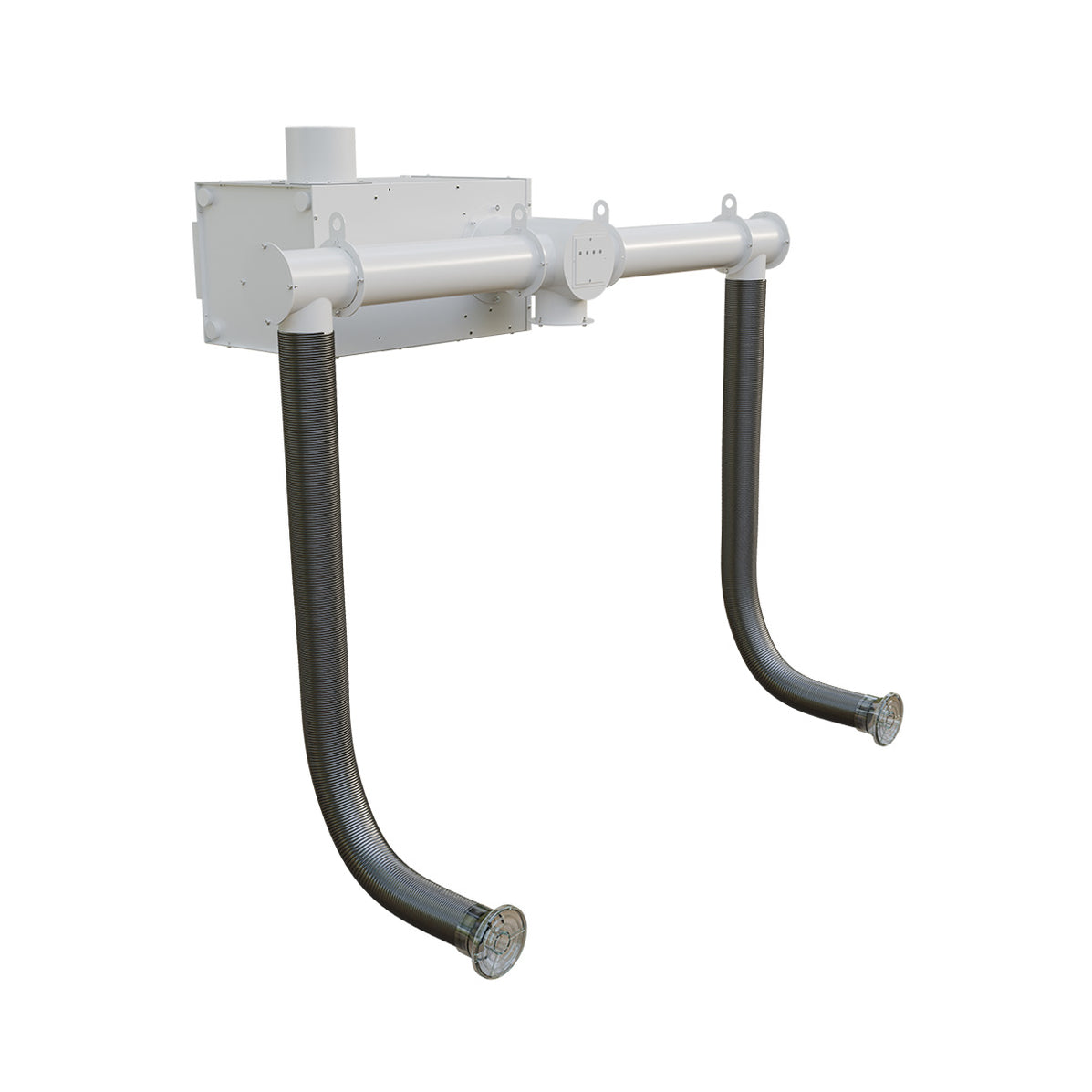 Wall-Mount Dual Station Local Exhaust Ventilation Source Capture System
