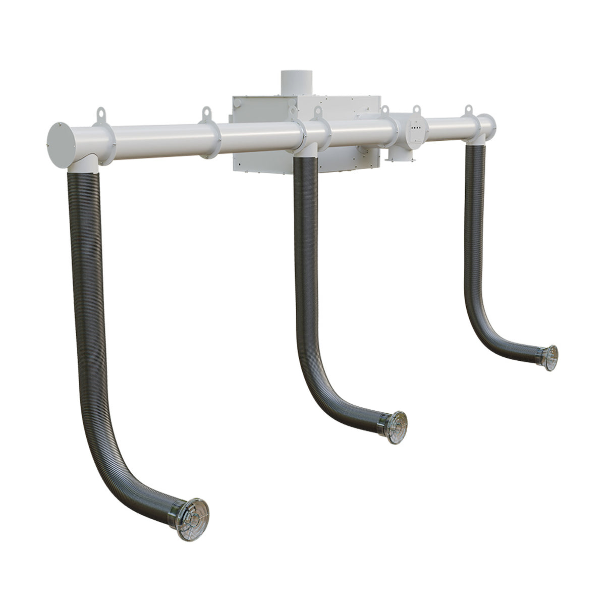 Wall-Mount Triple Station Local Exhaust Ventilation Source Capture System