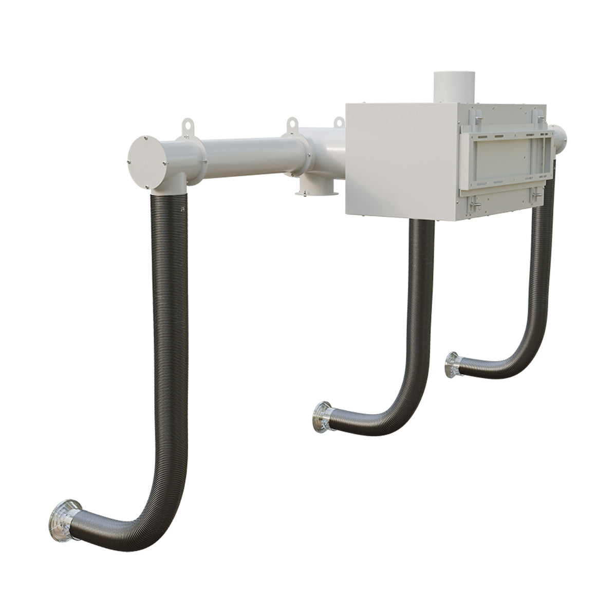 Wall-Mount Triple Station Local Exhaust Ventilation Source Capture System