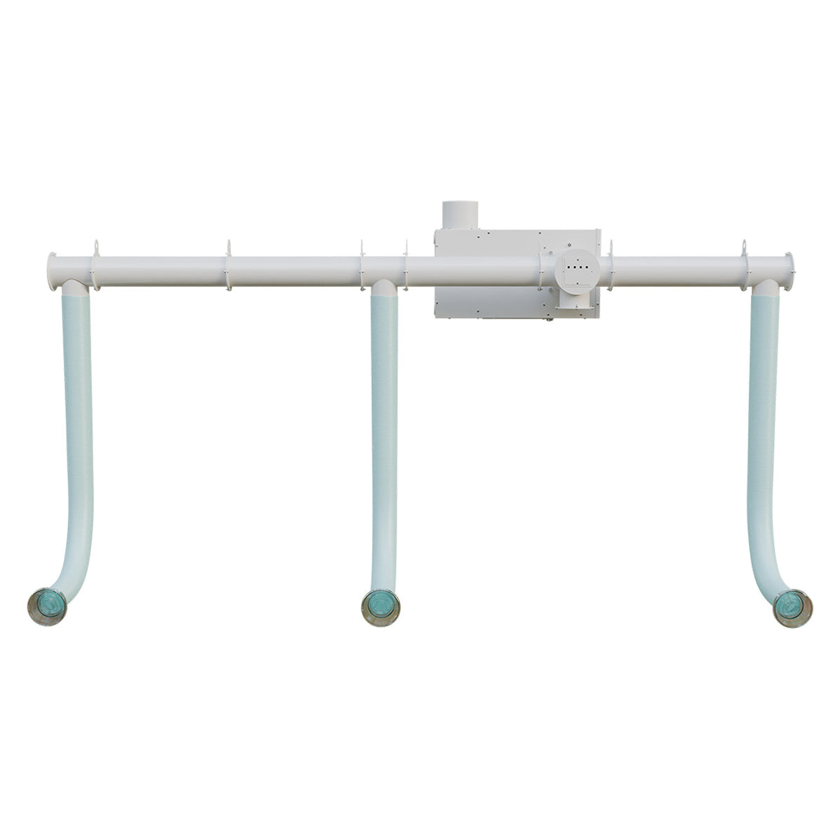 Wall-Mount Triple Station Local Exhaust Ventilation Source Capture System